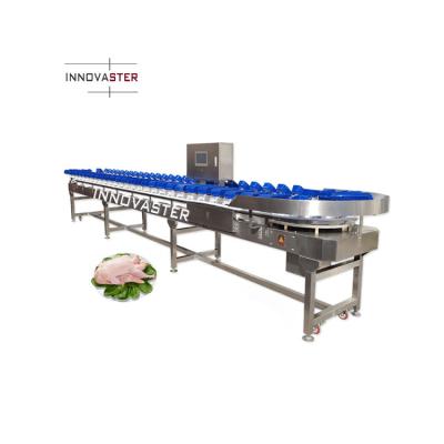 China Automatic Weight Sorting Machine 120-160 Pcs/min 1g Accuracy Food Grading Equipment for sale
