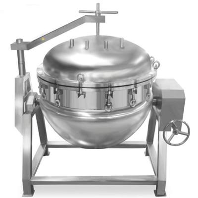 China 304 Stainless Steel Jacketed Kettle 200-1000L Electric Steam Oil Heating Vertical Tilting for sale