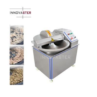 China Industrial Vegetable Salad Sausage Meat Chopper Cutting Bowl Cutter Machine 200L 120kg Batch for sale