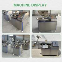 China Industrial Vegetable Salad Sausage Meat Chopper Cutting Bowl Cutter Machine 200L 120kg Batch for sale