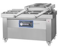 China Stainless Steel Double Vacuum Chamber Packing Machine 420mm Seal Bar for Food Shops for sale