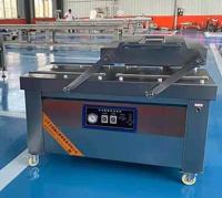 China Stainless Steel Double Vacuum Chamber Packing Machine 420mm Seal Bar for Food Shops for sale