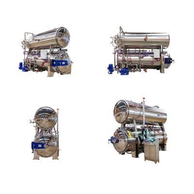 China Horizontal Water Immersion Stainless Steel Autoclave Retort Sterilizer 1200mm 0.35MPa for sale