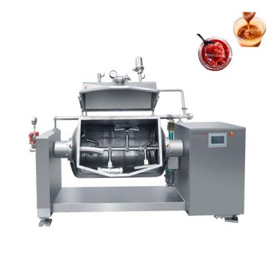China Customized Steam Heating Vacuum Jacketed Kettle for Cooking Syrup and Sugarcane Mixin for sale