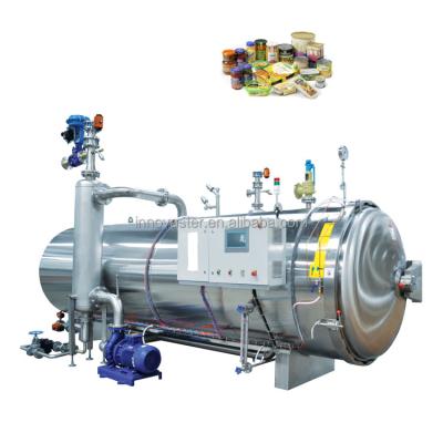 China Full Automatic Overpressure Rotary Retort for High Temperature Food Sterilization for sale