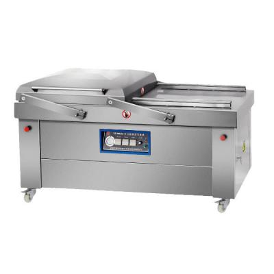 China SUS304 Stainless Steel Double Chamber Vacuum Sealer 600mm 380V 3Phase Food Packing Machine for sale