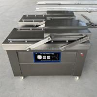 China SUS304 Stainless Steel Double Chamber Vacuum Sealer 600mm 380V 3Phase Food Packing Machine for sale