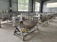 China Industrial Jacketed Cooking Kettle 100kg to 1000kg Steam Electric Gas Heating for Food Processing for sale