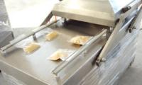 China SUS304 Stainless Steel Double Chamber Vacuum Sealer 600mm 380V 3Phase Food Packing Machine for sale