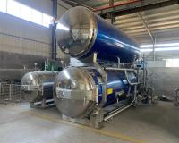 China Stainless Steel 500 kg Hot Water Immersion Retort for Big Pouch Food Sterilization for sale