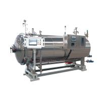 China 3P Voltage Steam Water Cascading Retort Machine Sterilizer for Food Processing Industry for sale