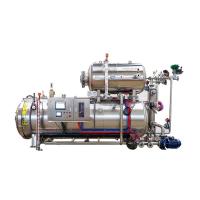 China Industrial Water Cascading Retort Sterilization Machine 900x1800x1500mm for Glass Jars and Cans for sale