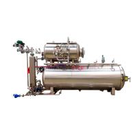 China Industrial Water Cascading Retort Sterilization Machine 900x1800x1500mm for Glass Jars and Cans for sale