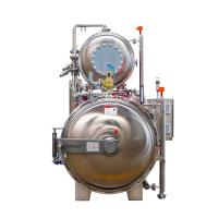China Industrial Water Cascading Retort Sterilization Machine 900x1800x1500mm for Glass Jars and Cans for sale