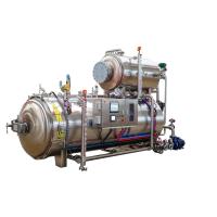 China Water Spray Retort Machine 1200mm for Ready to Eat Meals in Pouches Steam Heating for sale
