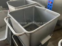 China Stainless Steel 304 Meat Drum Cart with 160mm Nylon Wheels for Food Transport for sale