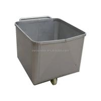 China Stainless Steel 304 Meat Drum Cart with 160mm Nylon Wheels for Food Transfer for sale