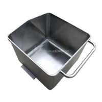 China Stainless Steel 304 Meat Drum Cart with 160mm Nylon Wheels for Food Transfer for sale