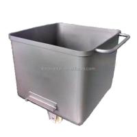 China Stainless Steel 304 Meat Drum Cart with 160mm Nylon Wheels for Food Transfer for sale