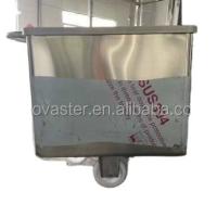 China Stainless Steel Polishing Transfer Trolley 160mm Nylon Wheels for Hamburger Production Line for sale