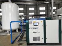 China 75kw 100HP Permanent Magnet Inverter Two-Stage Screw Air Compressor 0.6-0.7 MPA for sale