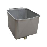 China Stainless Steel Meat Trolley Cart with 160mm Nylon Wheels for Lifting Drum for sale
