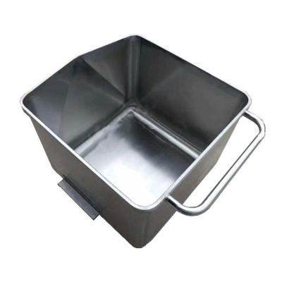 China Stainless Steel 304 Meat Drum Cart with 160mm Nylon Wheels for Food Transfer for sale