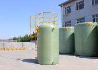 China Cylindrical Vertical Frp Chemical Storage Tanks Filament Winding for sale