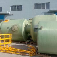 China Cylindrical Vertical Frp Chemical Storage Tanks Filament Winding for sale