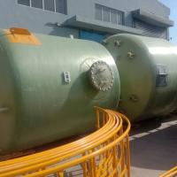 China Cylindrical Vertical Frp Chemical Storage Tanks Filament Winding for sale