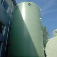 China Cylindrical Vertical Frp Chemical Storage Tanks Filament Winding for sale