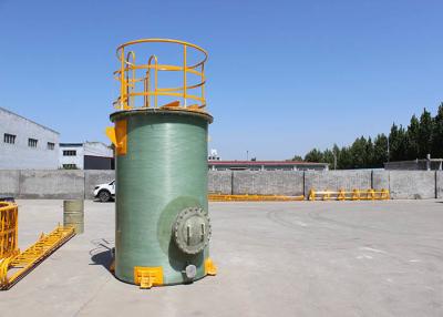 China Vertical Round FRP Chemical Tank Industrial Easy Installation 3000mm for sale