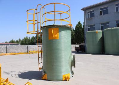 China Vertical FRP Sewage Treatment Storage Tank 16000 Gallon Custom Color for sale