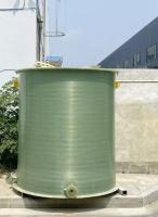 China Filament Winding Cylindrical FRP Chemical Storage Tank 18000 Gallon Vertical for sale