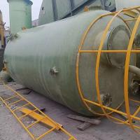 China 3600mm Vertical Cylindrical FRP Chemical Storage Tank for Sewage Treatment 10000L for sale