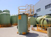 China 3600mm FRP Cylindrical Storage Tank Chemical Resistant Water Reservoir 30 Year Lifespan for sale