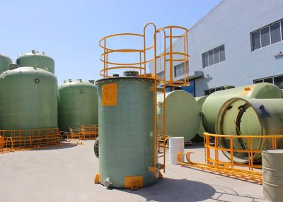 China 3600mm FRP Cylindrical Storage Tank Chemical Resistant Water Reservoir 30 Year Lifespan for sale