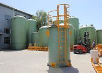 China Cylindrical FRP Water Tank Chemical Resistant Wastewater Treatment Storage Custom Sizes for sale