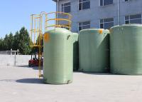 China Vertical FRP Chemical Storage Tank 4000x7500mm Harmless Treatment Easy Installation for sale