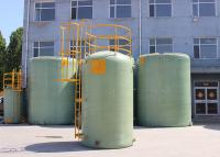 China Green Caustic Cylindrical Storage Tank Finely Processed 4000mm for sale