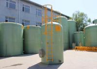 China Green Caustic Cylindrical Storage Tank Finely Processed 4000mm for sale