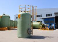 China FRP Vertical Water Storage Tank 30000 Gallon Filament Wound Chemical Resistant for sale