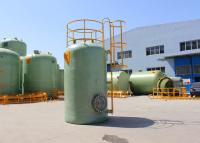 China FRP Vertical Water Storage Tank 30000 Gallon Filament Wound Chemical Resistant for sale