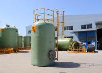 China FRP Vertical Water Storage Tank 30000 Gallon Filament Wound Chemical Resistant for sale