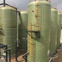 China Filament Winding Vertical FRP Chemical Storage Tank 5000L Wastewater Treatment for sale