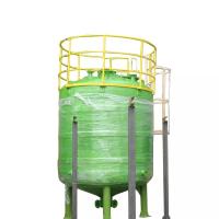 China 20000 Gallon FRP Chemical Mixing Storage Tank Vertical Cylindrical Custom Colors for sale