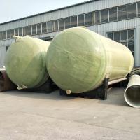 China Chemical Storage FRP Horizontal Tank Durable Filament Winding for sale