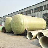 China FRP Horizontal Storage Tank 1000x1440mm 1m3 Filament Winding Chemical Process Tank CE ISO for sale