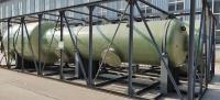 China FRP Horizontal Storage Tank 1000x1440mm 1m3 Filament Winding Chemical Process Tank CE ISO for sale