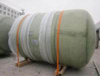 China Chemical Mixing FRP Horizontal Storage Tank 1000mm x 1690mm Filament Wound Corrosion Resistant for sale